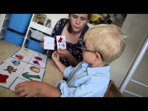 Matching rhyming word cards