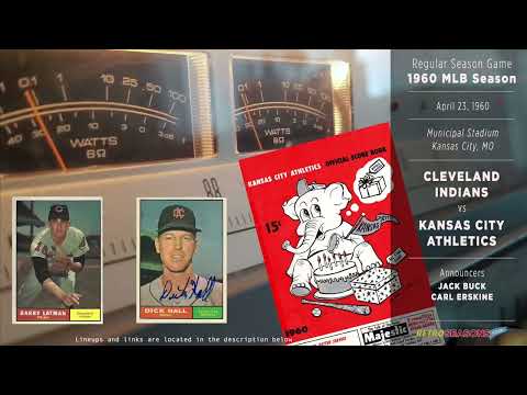 1960-Apr-23 - CLE/KCA - Cleveland Indians vs Kansas City Athletics - Baseball TV Audio Broadcast