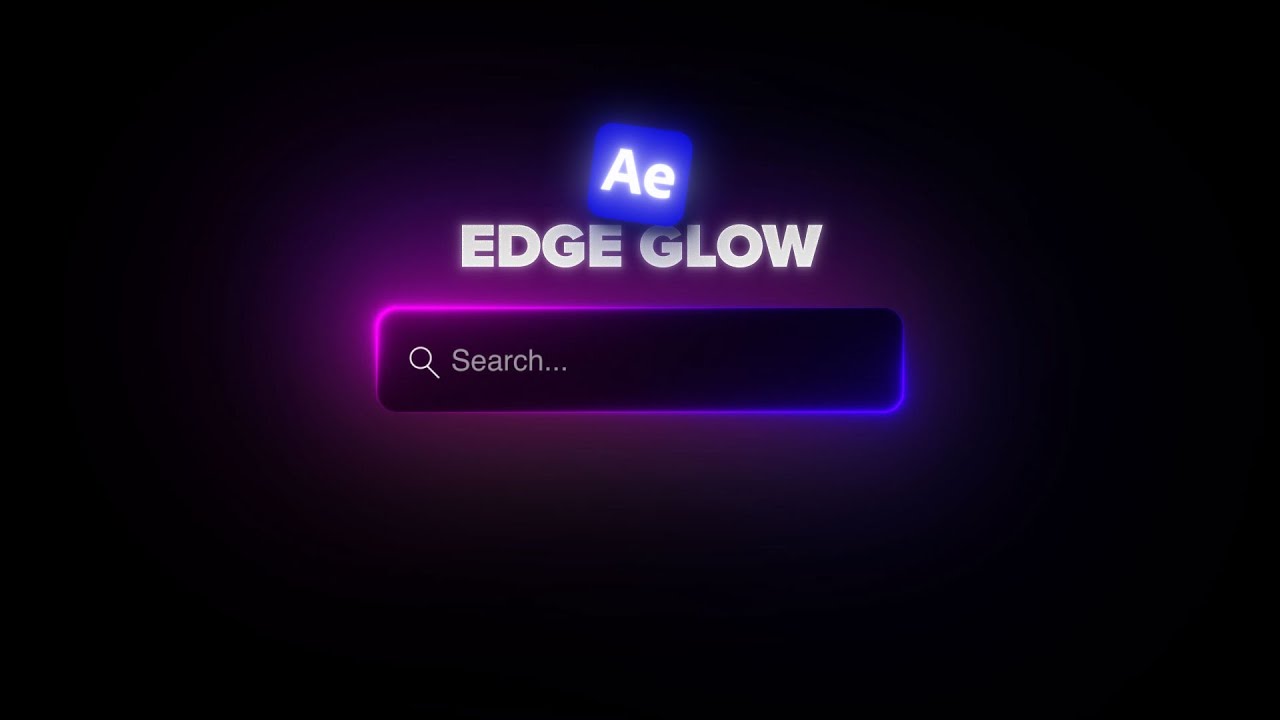 Edge Glow Tutorial in After Effects #edgeglowaftereffects