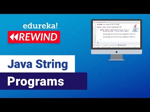 Learn Java String Programs For Beginners | Java String Examples | Java Training | Edureka | Java ...