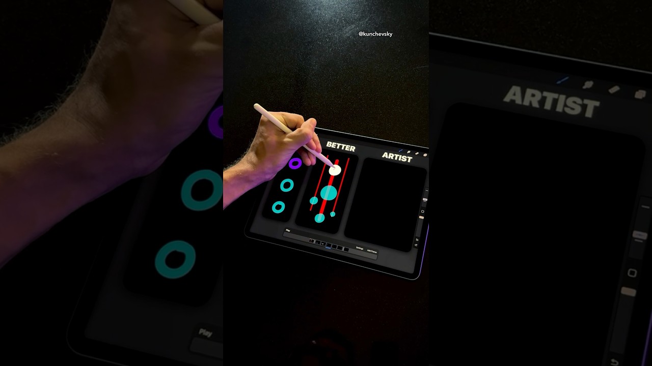 How to animate bubbles in Procreate 🫧😍 #procreate #animation