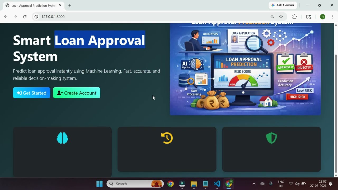 Loan Approval Prediction System Project using Python Django Machine Learning