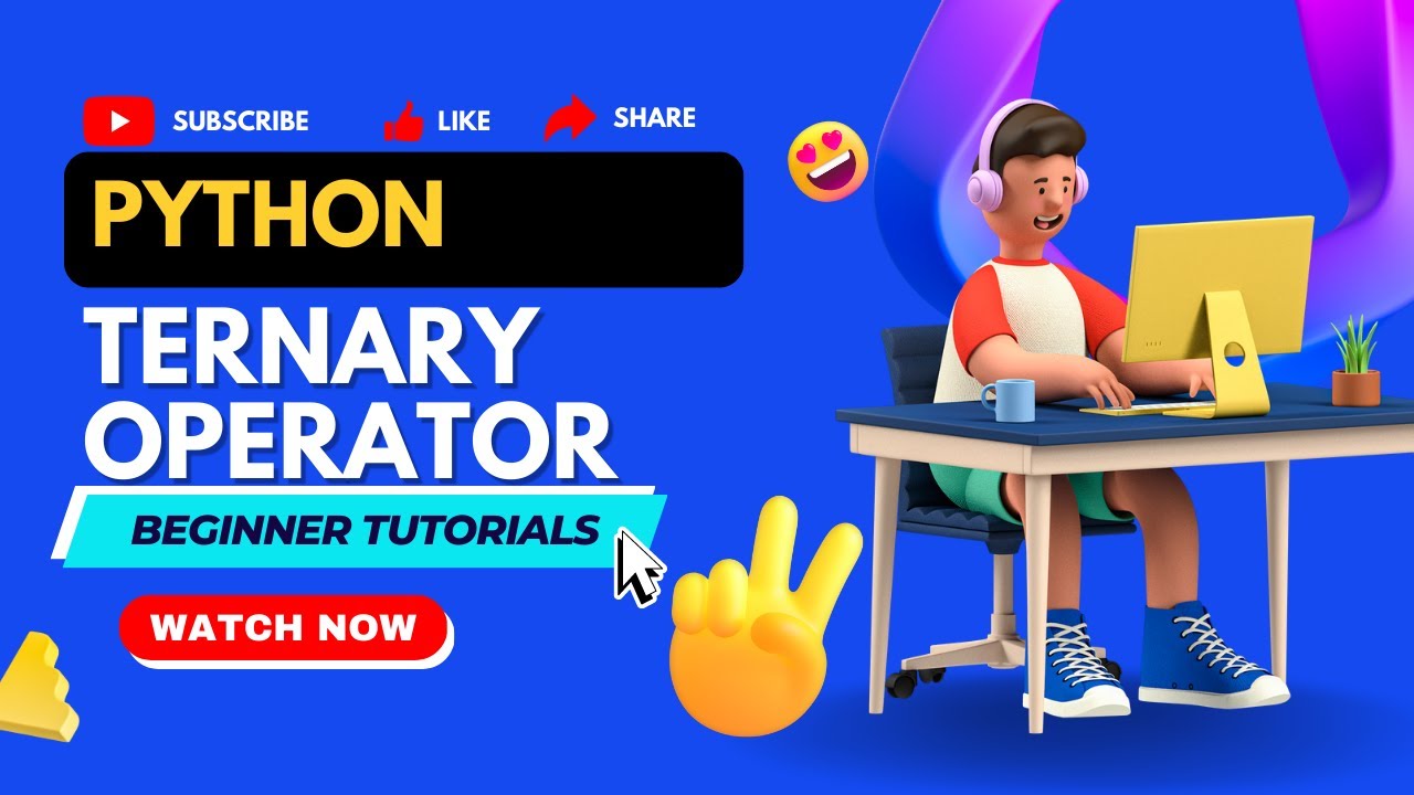 python for beginners , Ternary Operator in python #python