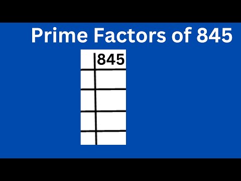 Prime factors of 845