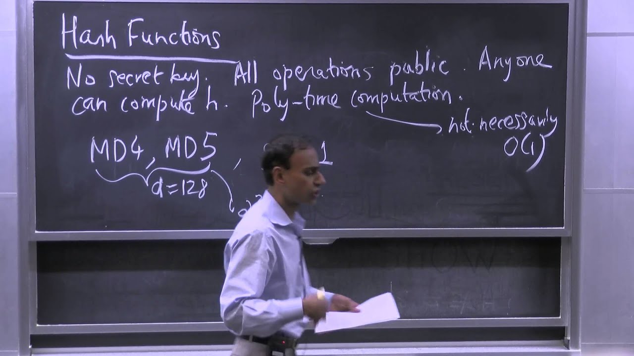 21. Cryptography: Hash Functions