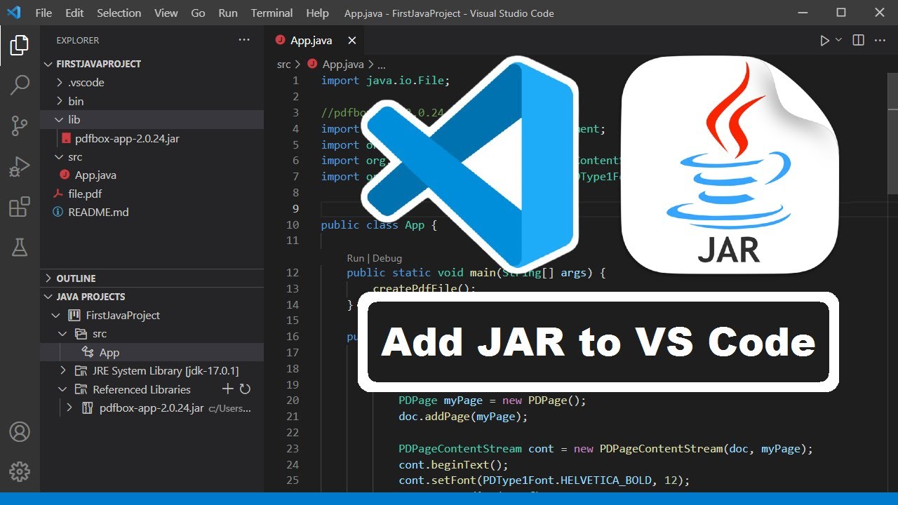 Add JAR Files to Java Projects using Visual Studio Code 2021 | Two Methods to Add JAR dependencies