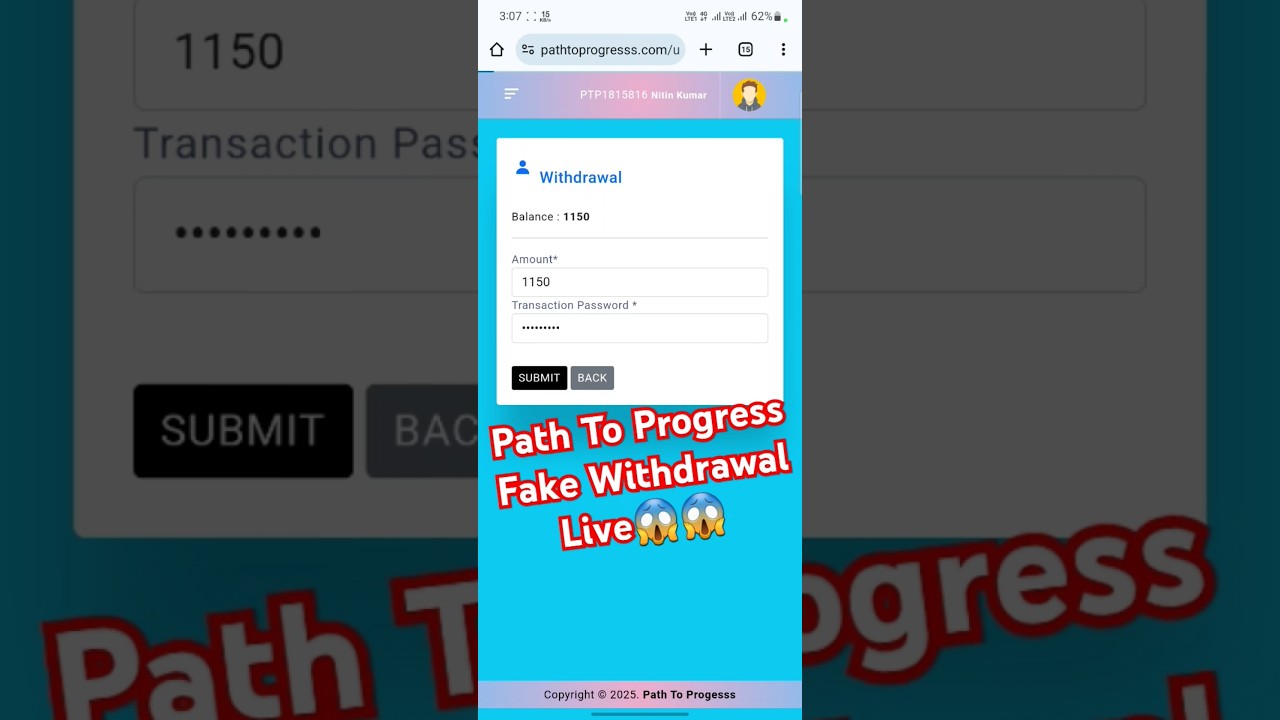 path to progress fake withdrawal ! path to progress paisa withdraw kaise kare ! pathtoprogress fake😱