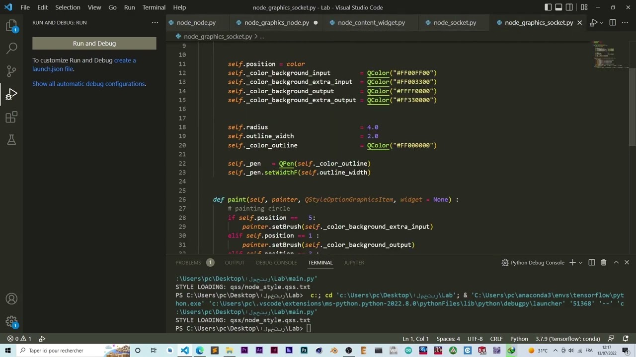 Python Node Editor in Arabic way