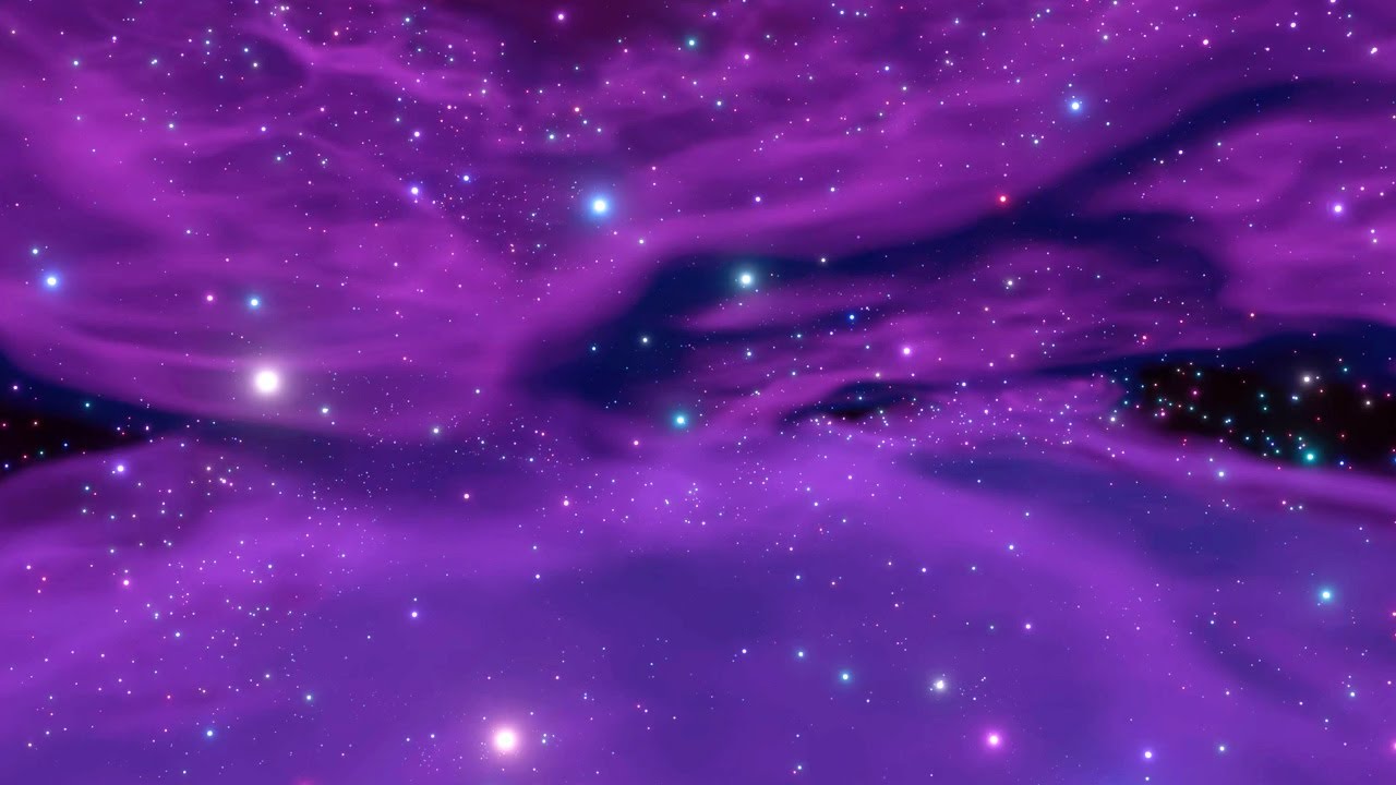 Cosmic Mystery: ⭐️ 4K Deep Purple Space Background | Ambient Loop for Focus & Relaxation