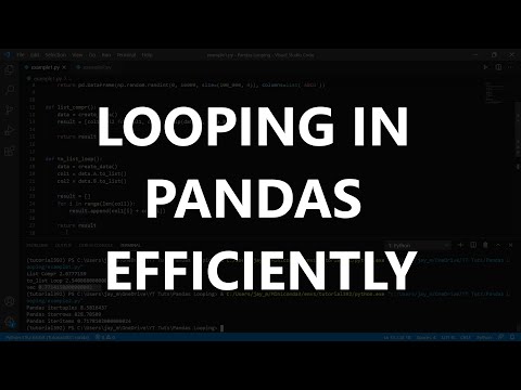 Iterate through Pandas DataFrames Efficiently in Python