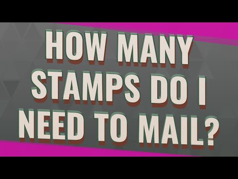 How many stamps do I need to mail?