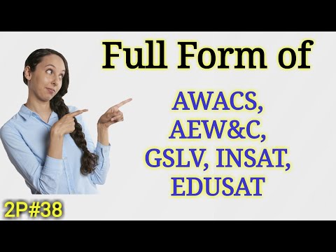 Full form of AWACS, AEW&C, GSLV, INSAT, EDUSAT in Satellite | Gk in Hindi | Mahipal Rajput