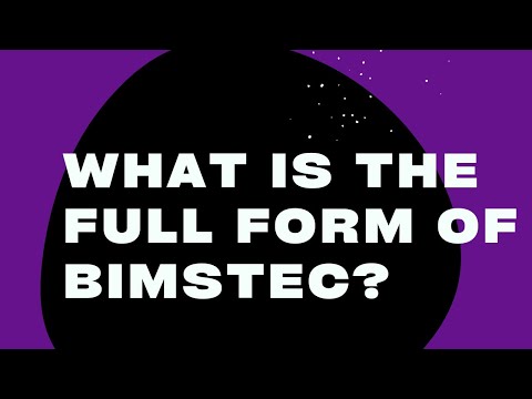 BIMSTEC FULL FORM PART (620)