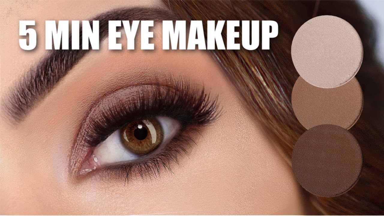 QUICK EASY EYE MAKEUP TUTORIAL |  5 Minute Eye Makeup Routine