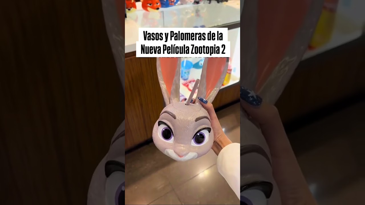 Palomeras y vasos de zootopia 2 🦊🐰