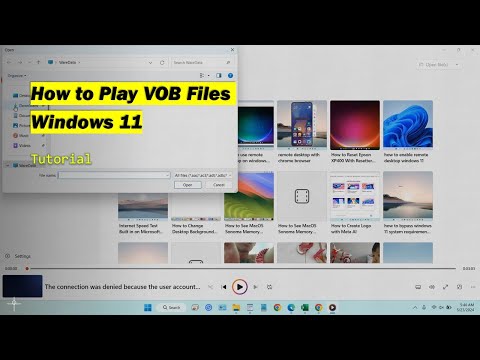 How to play vob files on windows 11