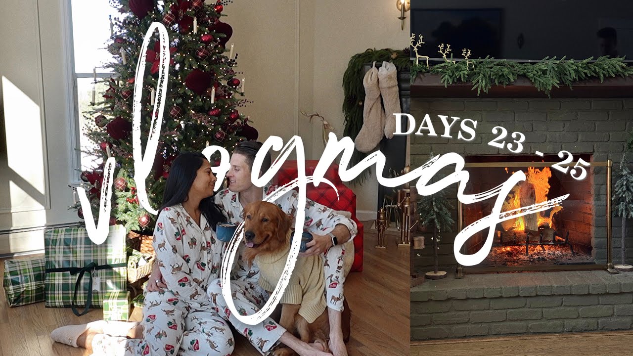 VLOGMAS DAYS 23 - 25 | Christmas Eve & Christmas Day + Opening Our Gifts 🎄✨