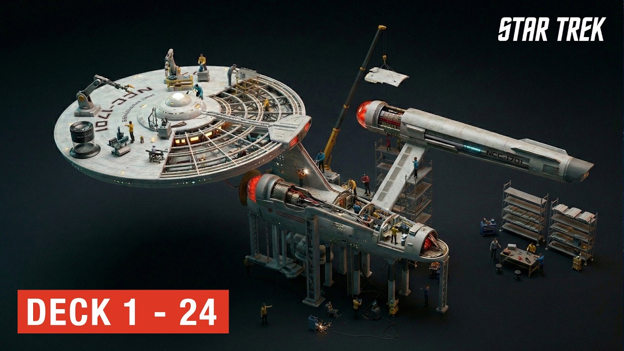 U.S.S. Enterprise NCC-1701: Full Deck-by-Deck Tour (1973 Blueprints)