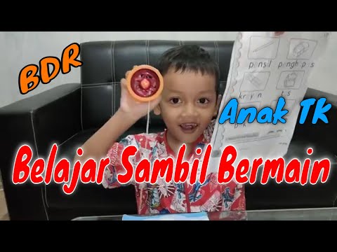Anak TK Belajar Mengenal Gambar dan Menulis | Belajar di Rumah #7
