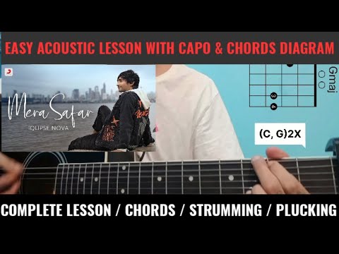 Mera Safar - Iqlipse Nova | Guitar Lesson | Chords Strumming Plucking | Easy Lesson |