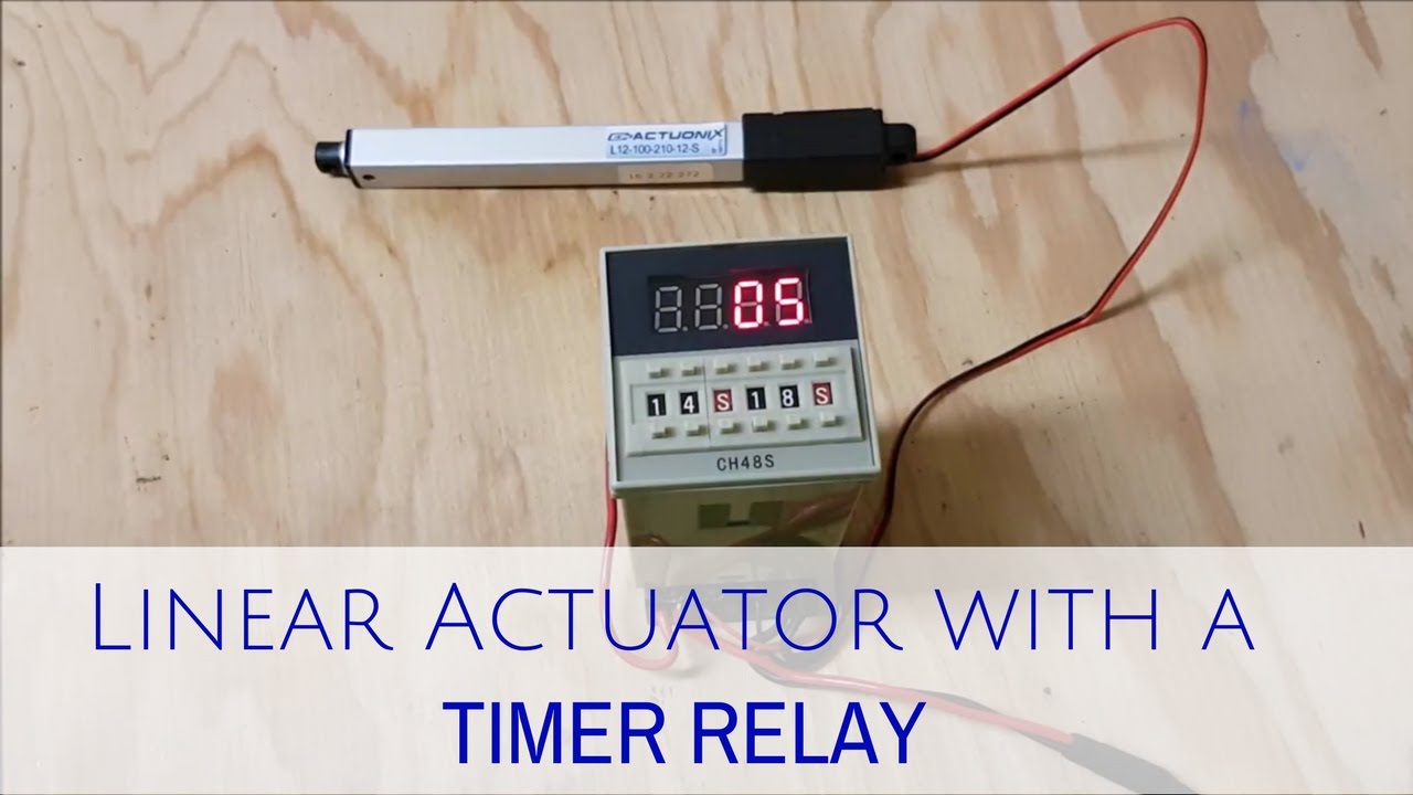 Using Linear Actuator With A 12V Timer Relay