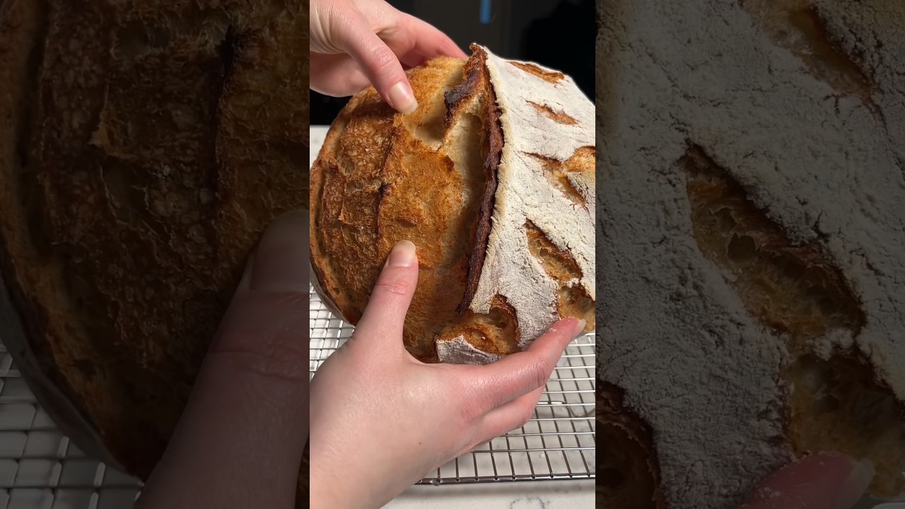 fresh baked bread asmr 🙌