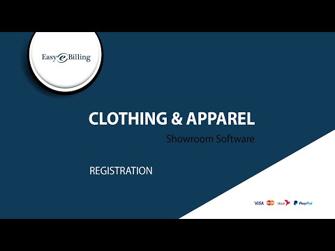 Clothing & Apparel Showroom Software "Registration" Tutorial 1