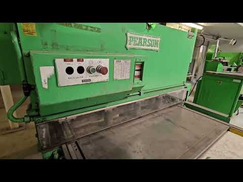 PEARSON 4 X .187 MILD STEEL CAPACITY, S/N 5228/2, HYD SHEAR , 3/16" cap.