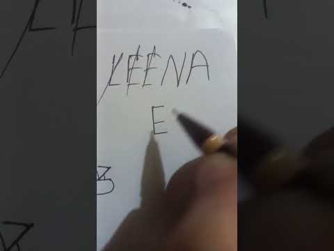 leena name ki logo|Art queens dream|Rani||#viral #art #drawing #artist #logo #treanding #shorts