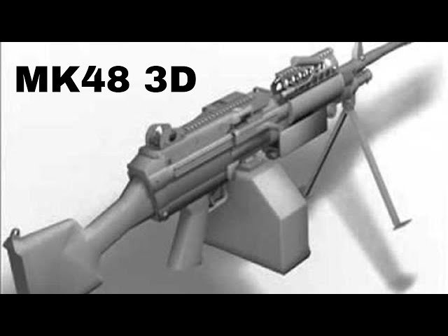 MK48 next generation weapon 3d model 3D Model - FlatPyramid