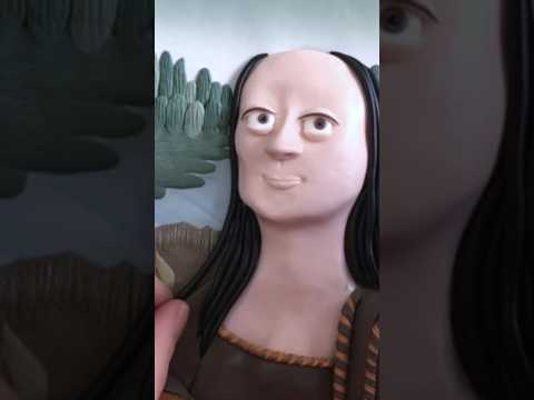 Making the MONA LISA with Polymer Clay 🖤