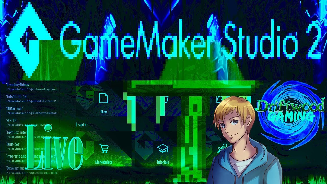 Live Game Dev - GMS2 - Making Items and Inventory System - GameMaker Studio 2