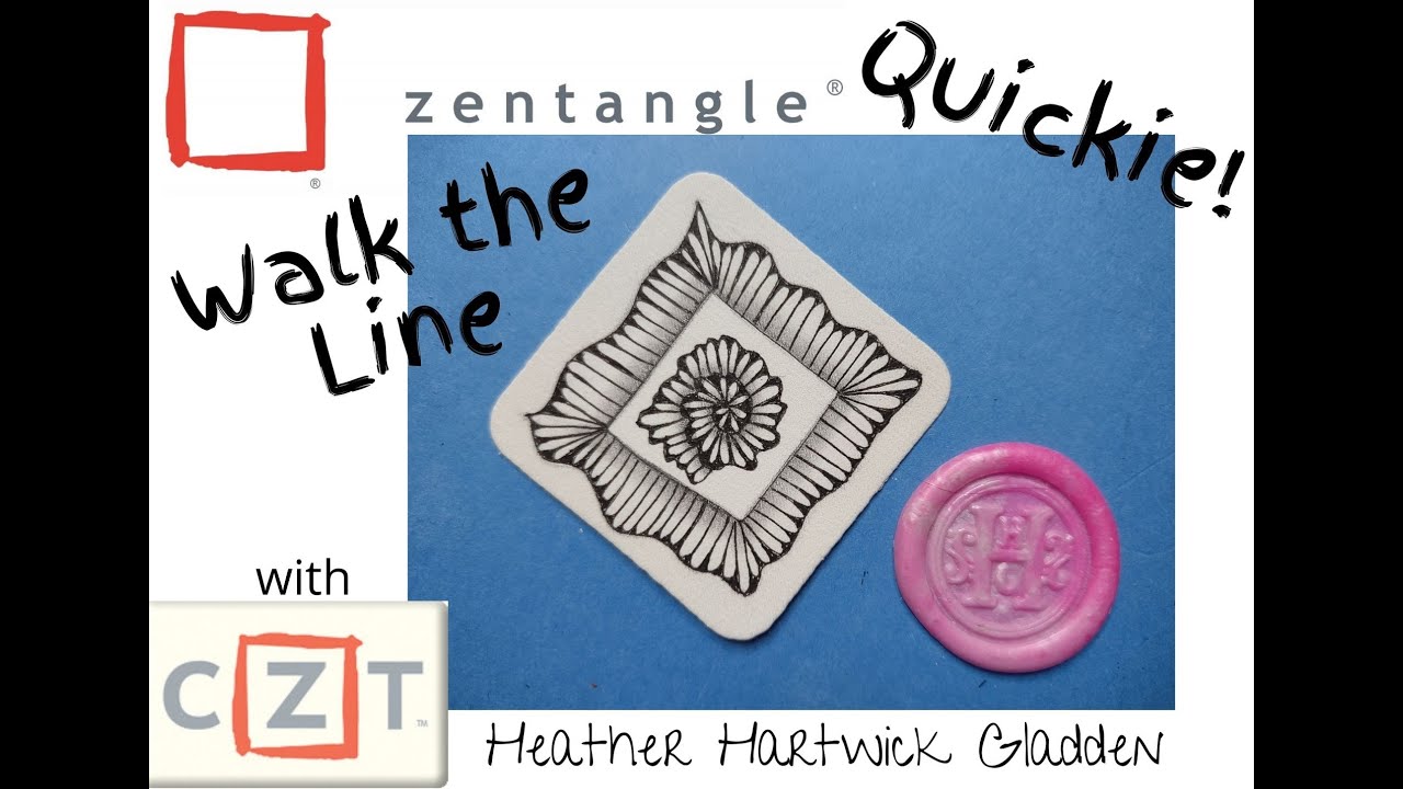 Zentangle® Quickie: Walk The Line