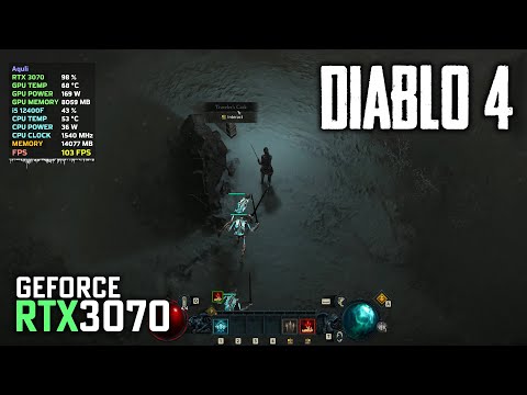 DIABLO 4 | RTX 3070 | i5 12400F | Maximum Setting 4K DLSS OFF / ON
