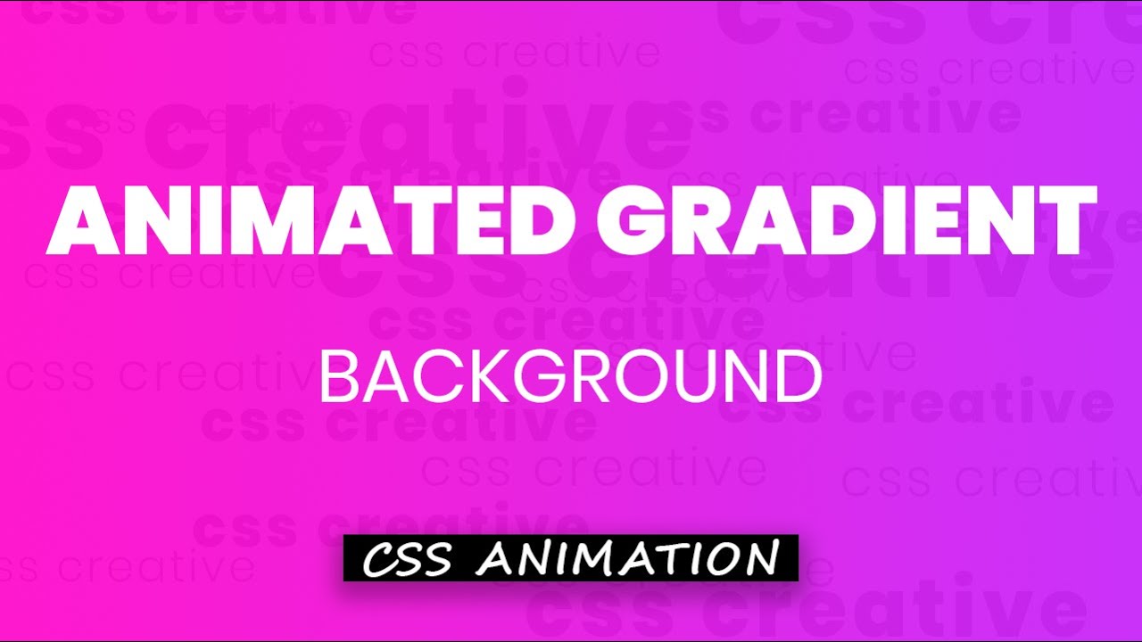 Pure CSS Animated Gradient Background | HTML and CSS Tutorials