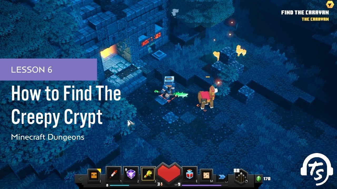 How to Find the Creepy Crypt Minecraft Dungeons Creeper Woods