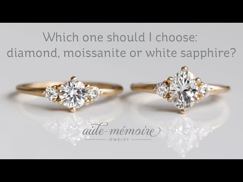 Which one should I choose – diamond, moissanite or white sapphire?