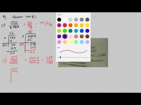 Square root of 1764 divide by 2809
