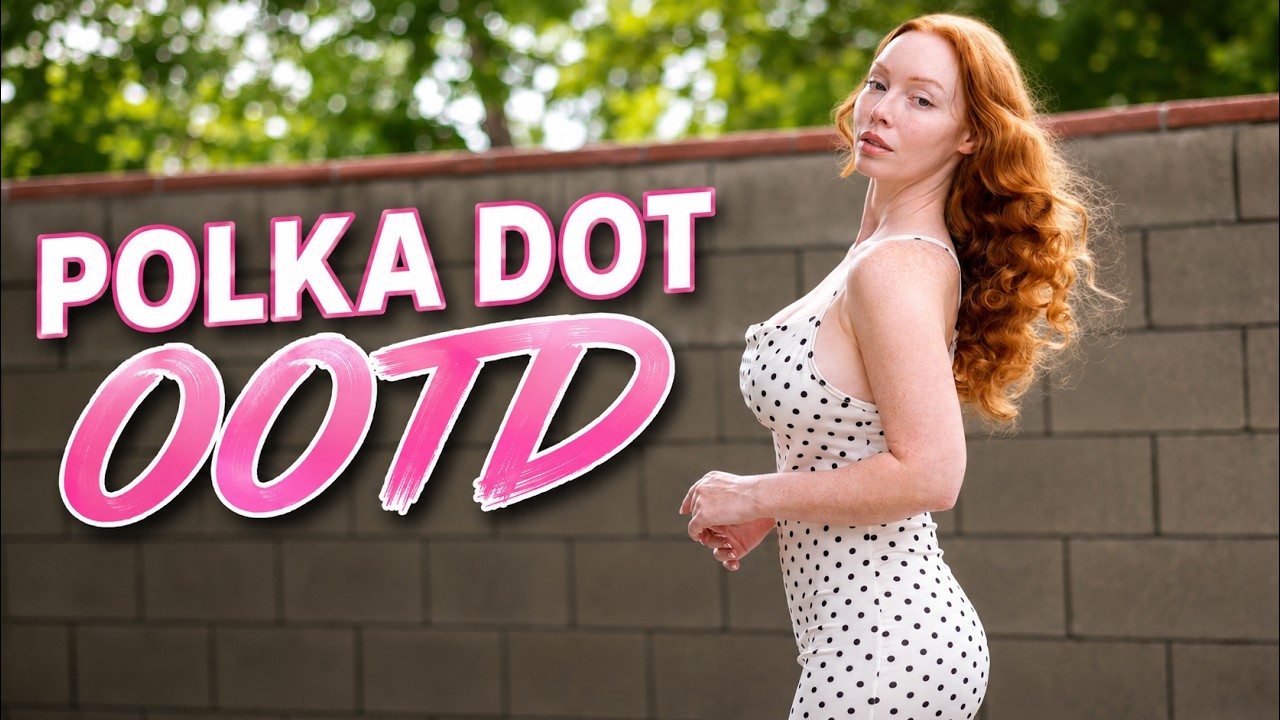 Polka Dot Dress OOTD 💃 Classic, Cute & a Little Flirty