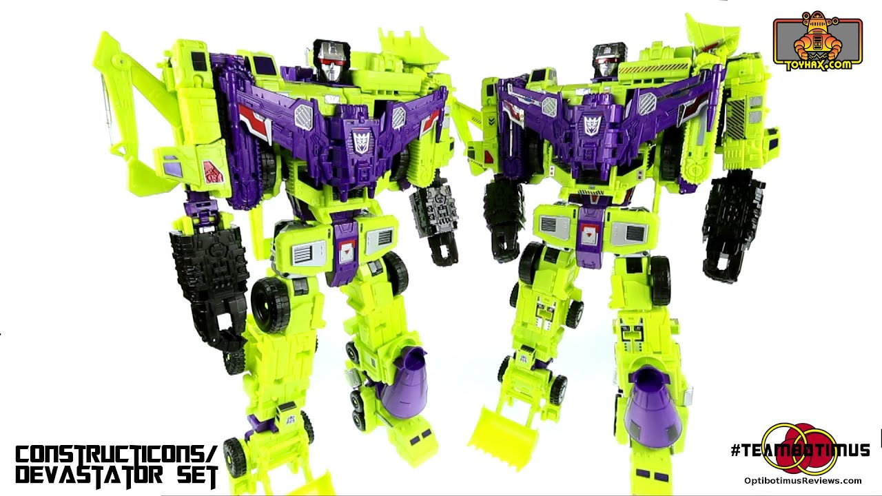Video Review of the Toyhax/Reprolabels Combiner Wars Constructicons/Devastator set