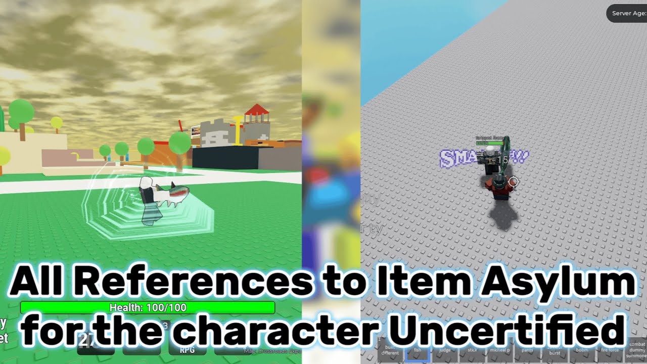 Crossovers - All Uncertified's References to Item Asylum | Roblox