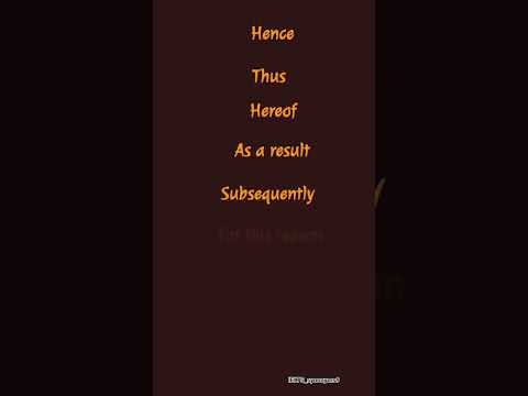 Synonyms of Therefore | IELTS_synonyms9