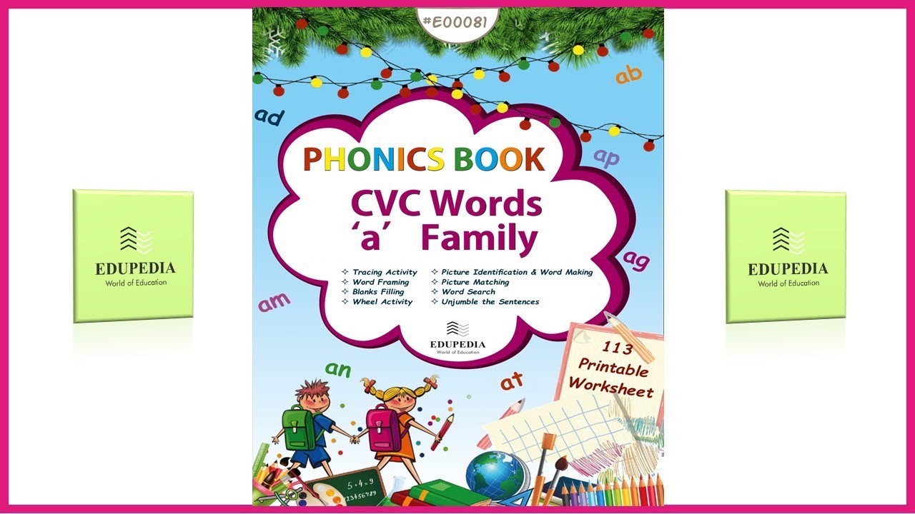 Phonics CVC Words 'a' Family Worksheets #shorts #worksheets
