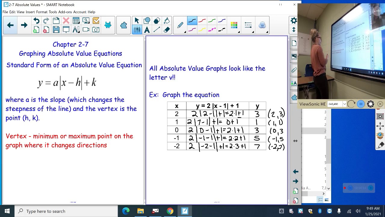 2-7 Notes, Absolute Value Equations