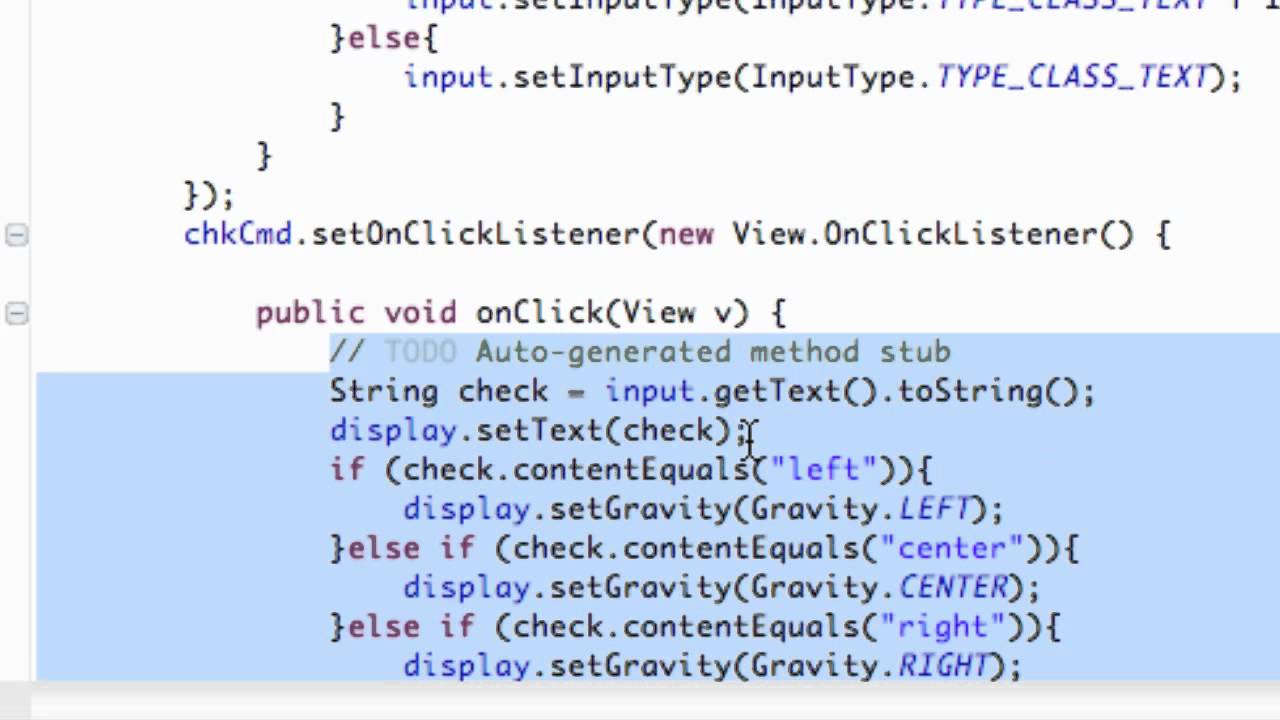 Android Application Development Tutorial - 34 - Implementing Classes for Better Programming