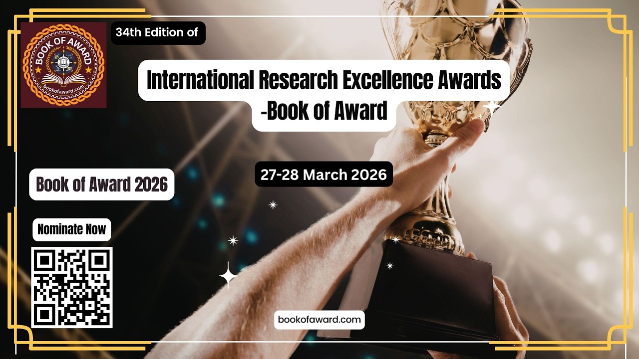 34th Edition of International Research Excellence Awards – Book of Award, 27–28 March, 2026
