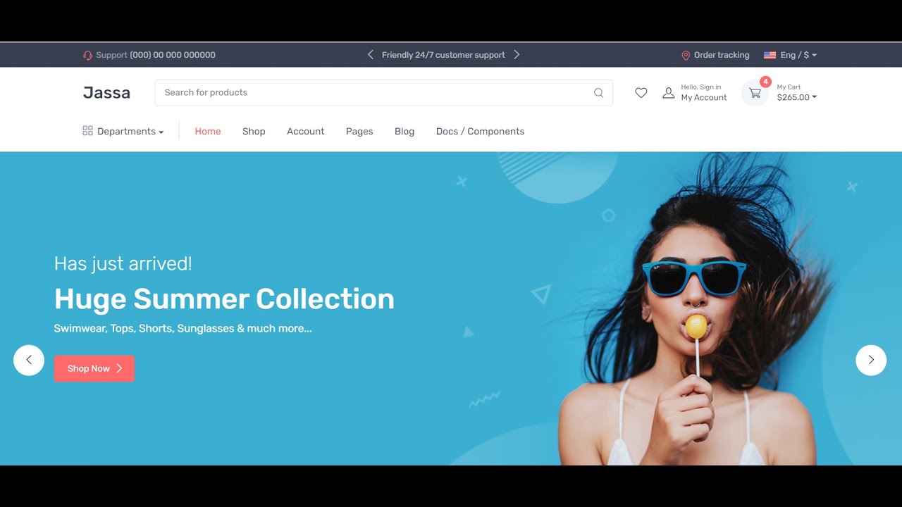 Angular 11 Bootstrap 5 Ecommerce Template Working Demo 2