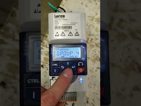 Lenze drive parameter setting