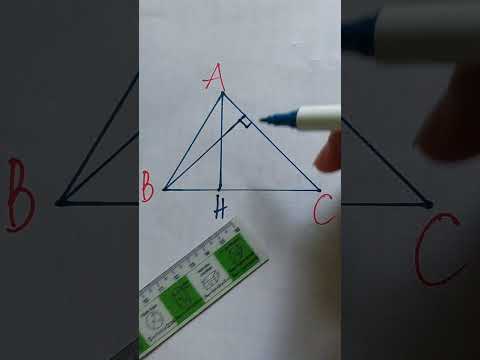 Vẽ 3 đường cao trong tam giác trong 5 giây