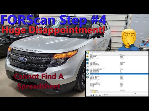 FORScan Step 4 How to without a spreadsheet & challenges